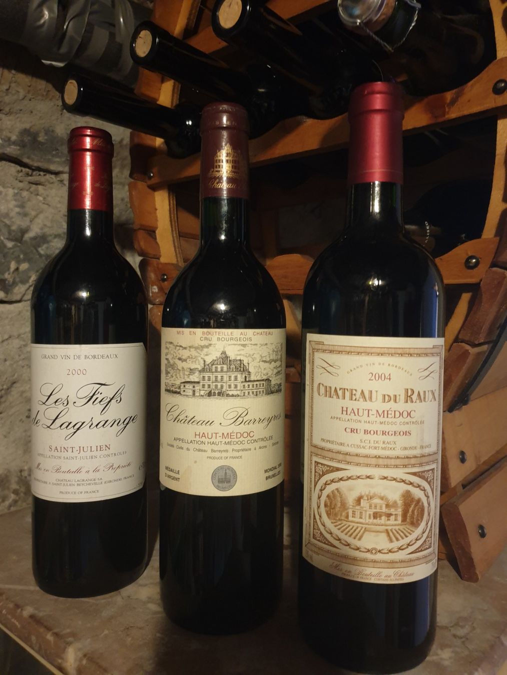 Lot de 3 bouteilles de vin rouge de Bordeaux, millésime (Gebraucht) in ...