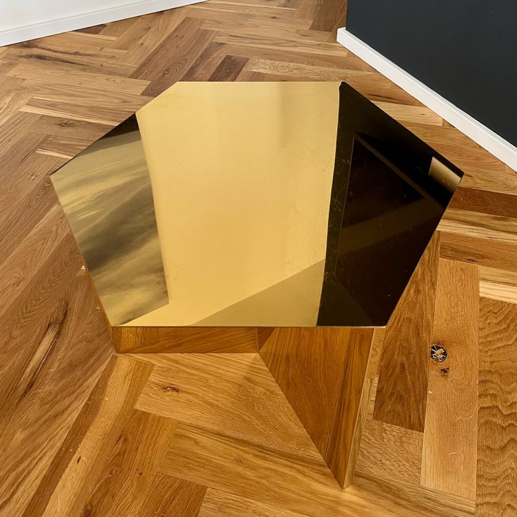 HAY | Slit Table Hexagon Tisch, Gold | Kaufen auf Ricardo
