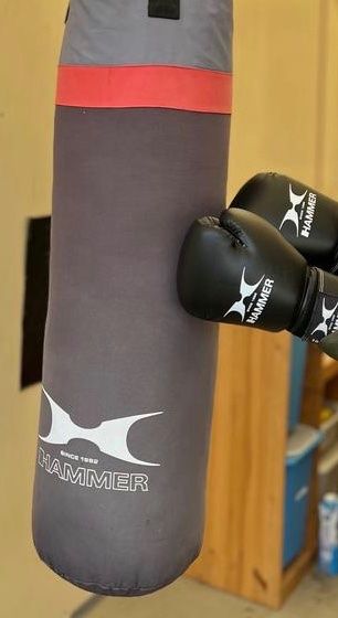HAMMER Boxsack-Set inkl. Wandhalterung und Handschuhe | Kaufen auf Ricardo