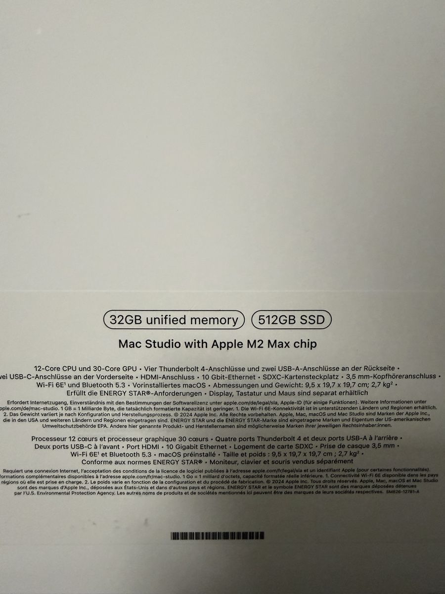 Mac Studio (Neu (gemäss Beschreibung)) in Gams für CHF 1199 – mit ...