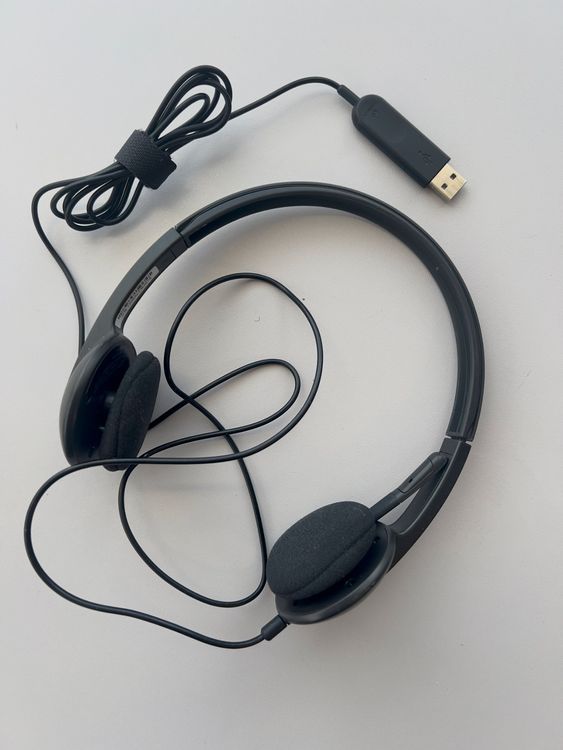 Logitech H340 USB Headset – Inkl. neue Ersatz-Ohrpolster (Gebraucht) in ...