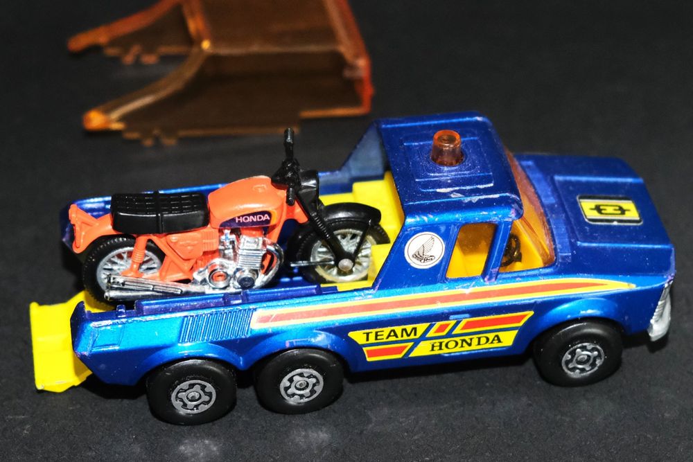 1 Matchbox Superkings, K-6/11 pick-up truck inkl. Motorrad (Gebraucht ...