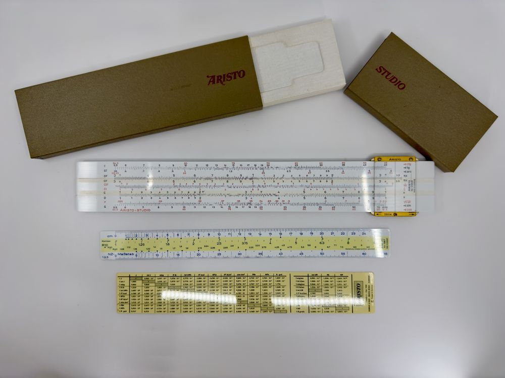 ARISTO TRILOG Nr. 0968 Rechenschieber Box Tabelle 1397 | Kaufen auf Ricardo