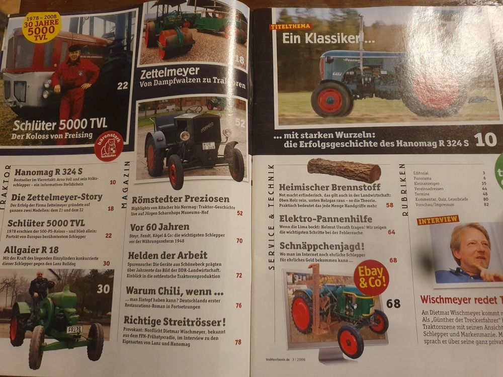 Traktor Classic 3/08 Hanomag Schlüter 5000 DDR Traktoren xa | Kaufen auf Ricardo