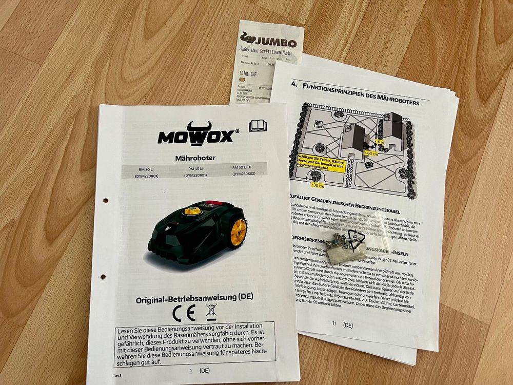 Mowox Mähroboter RM 50 Li BT (Gebraucht) in Uetendorf für CHF 100 – nur ...