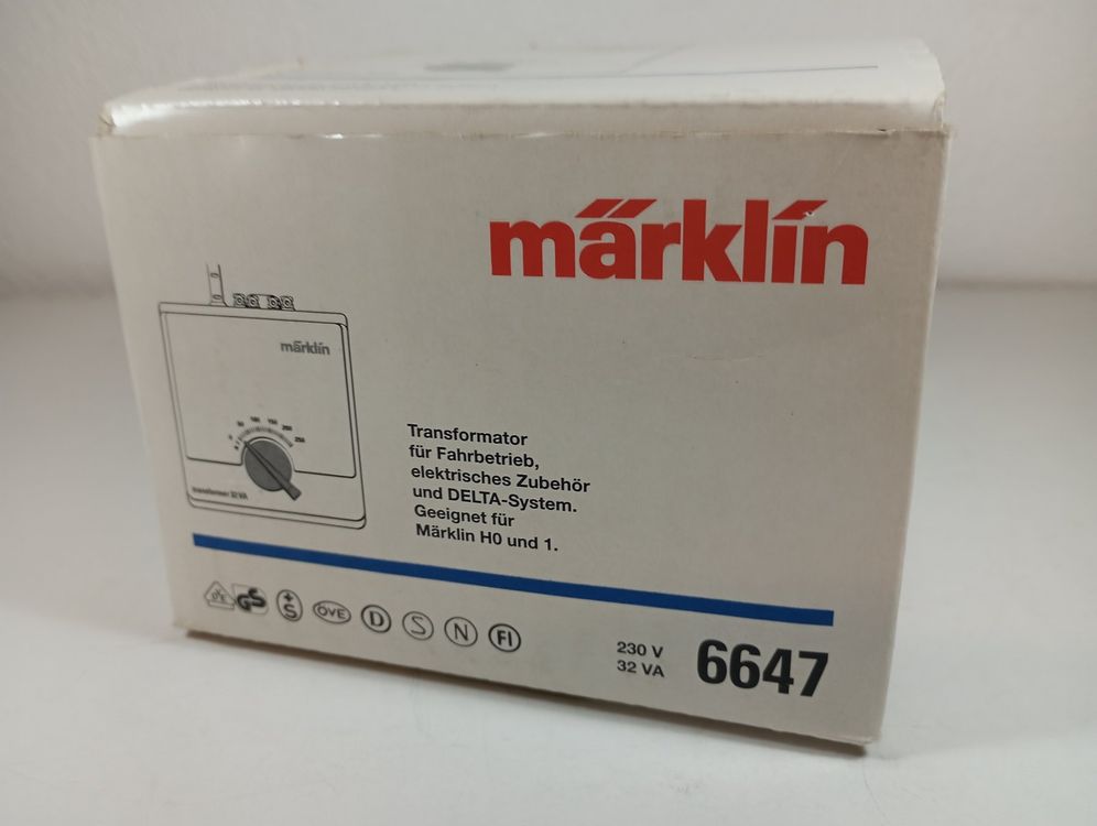 Märklin: 6647 Transformer 32 VA / transformateur (Gebraucht) in ...