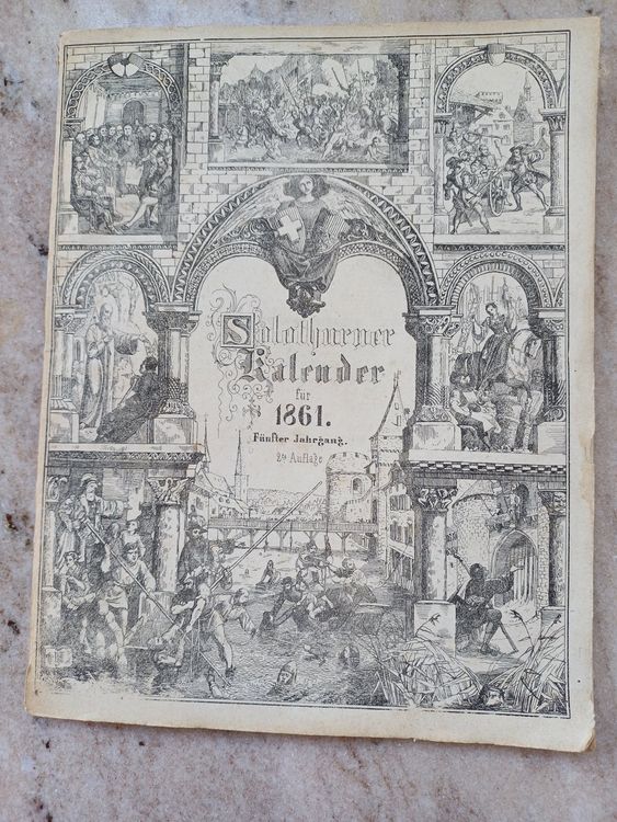 ANTIKER SOLOTHURNER KALENDER VON1861 | Kaufen auf Ricardo