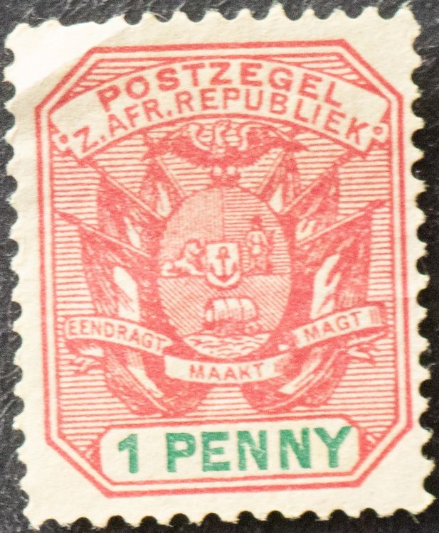 Alte Z.Afr.Republiek Briefmarke, 1 Penny, (Gebraucht) in Chiasso für ...