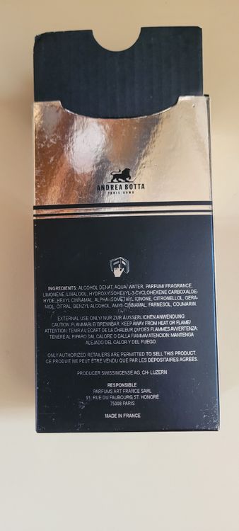 UOMO: Andrea Botta Paris-Roma Eau de Toilet [EDT] (Gebraucht) in ...