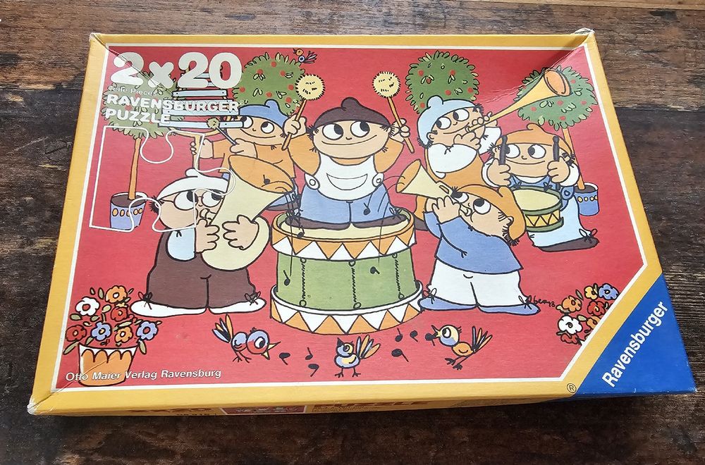Mainzelmännchen Doppel-Puzzle 2x20 Teile Vintage / Retro (Gebraucht) in ...