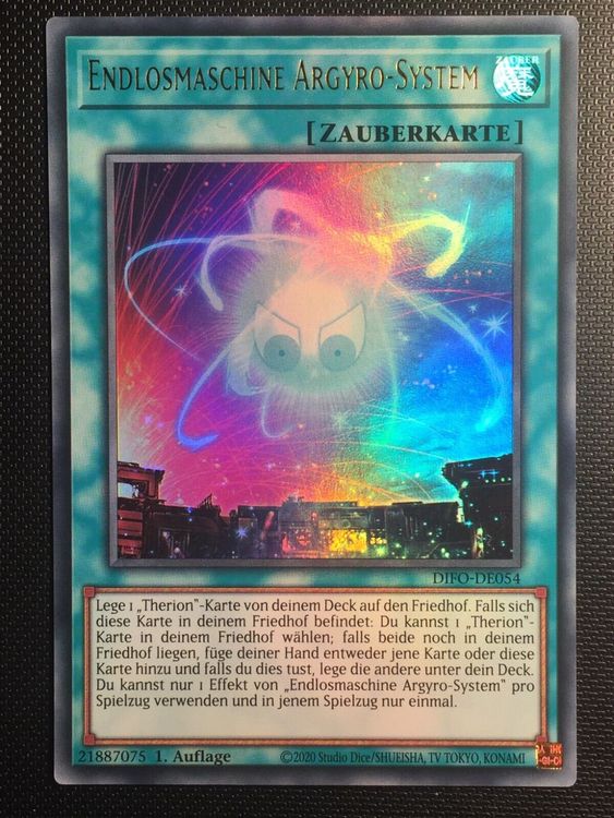 YUGIOH!! Endlosmaschine Argyro-System DIFO-DE054! Ultra Rare | Acheter ...