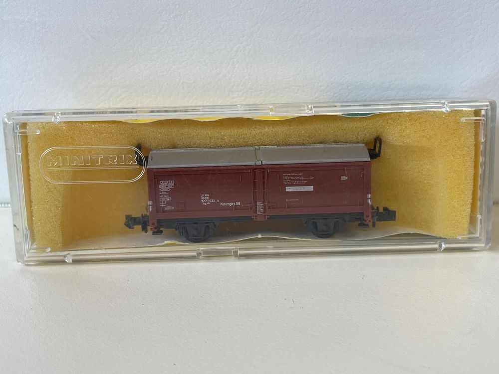 Minitrix 3530 Hubschiebedach und Schiebewandwagen (Gebraucht) in ...