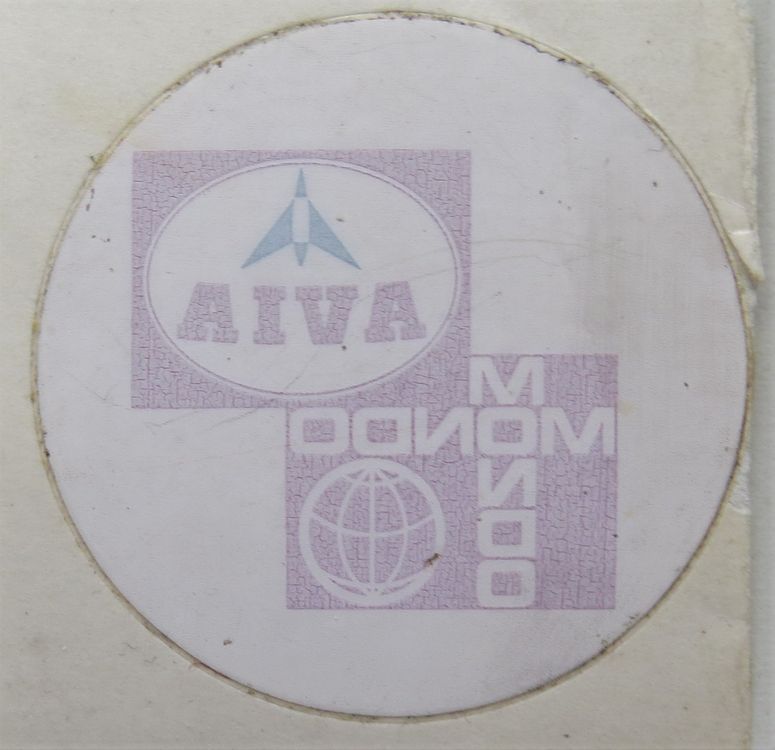 Alter Avia Mondo Sticker für Innen an der Scheibe ! | Kaufen auf Ricardo