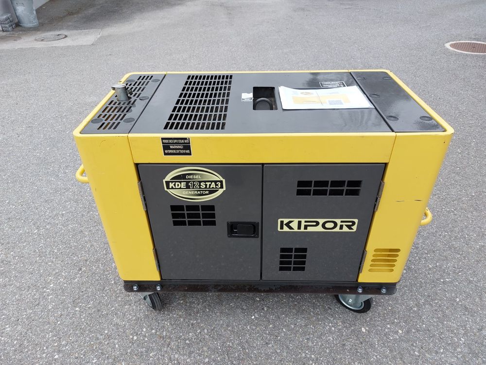 Diesel Generator Stromerzeuger KIPOR KDE12STA3 10.5kVA (Gebraucht) in ...