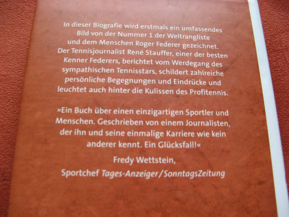 Roger Federer: Das Tennis Genie von René Stauffer (Gebraucht) in Zürich ...