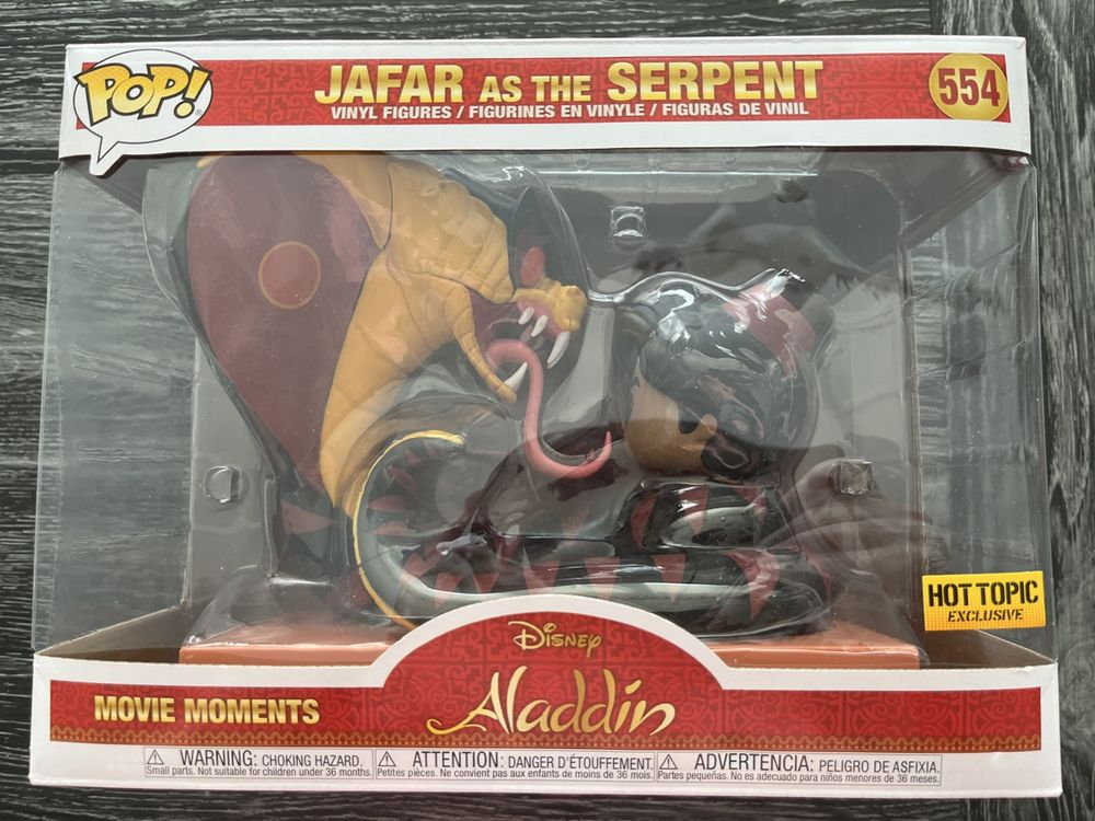 Figurine POP Jafar Serpent Aladdin 554 Disney moments (Gebraucht) in ...