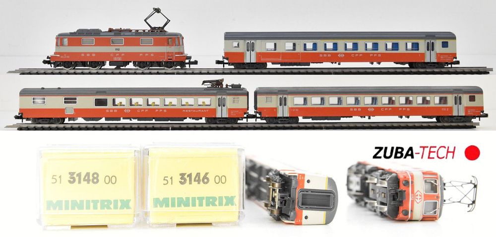 Minitrix Personenzug EW III Swiss Express 4-tlg SBB ohne OVP | Kaufen auf Ricardo