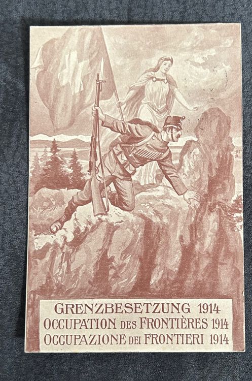 Carte postale 1914 Mobilisation Suisse Helvetia 2c. (Gebraucht) in ...