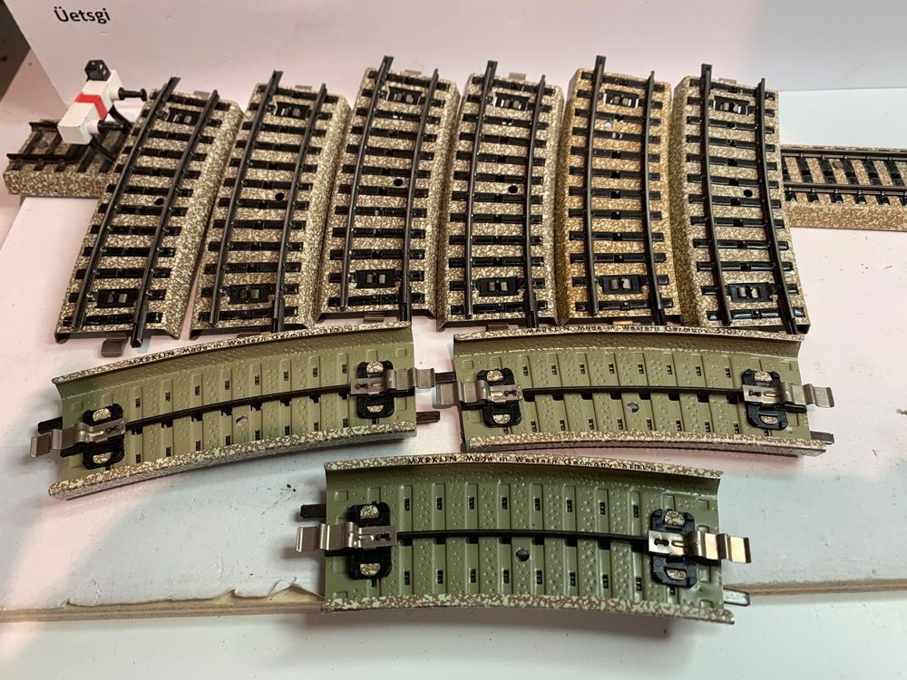 Märklin 5101 9 x M-Gleis gebogen 1/2, sortenreine Qualität | Acheter ...