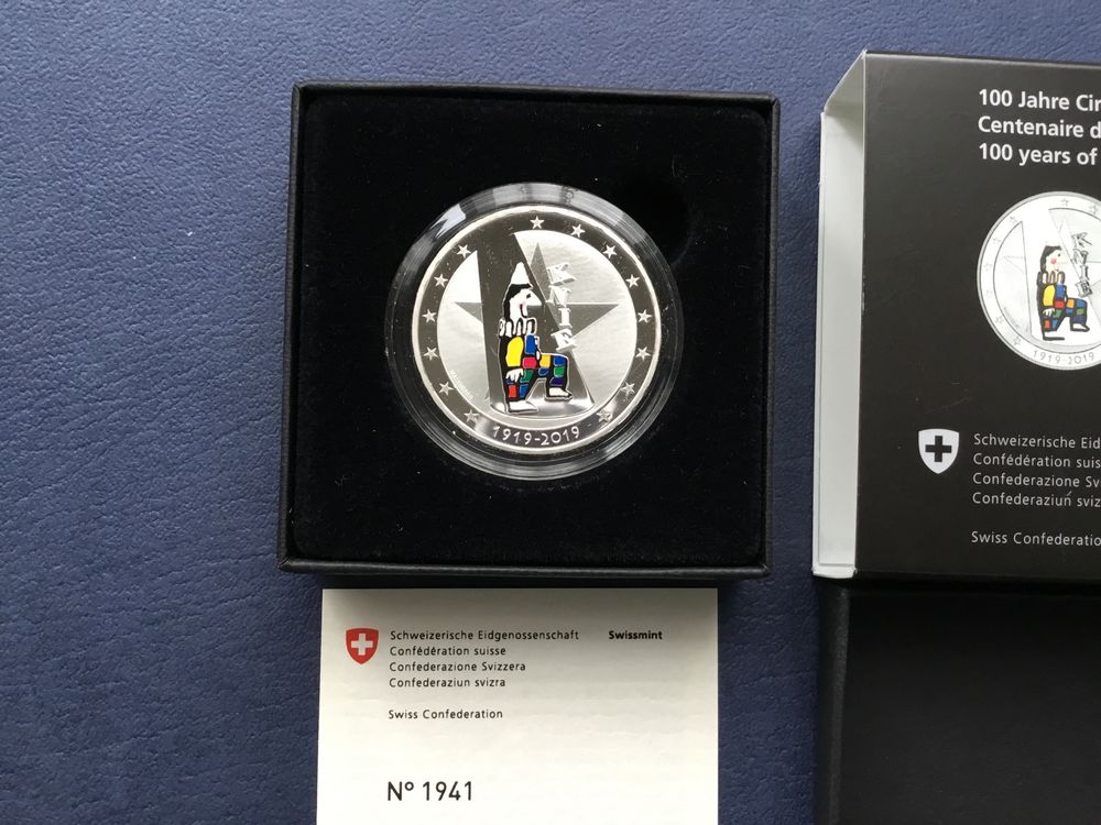 20 Franken Silbermünze KNIE PP nr.1941 (Neu und originalverpackt) in St. Margrethen SG für CHF ...