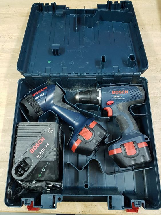 Bosch GSR 12V Akkubohrer Akkuschrauber + GLI 12V Akkulampe 2 | Kaufen ...