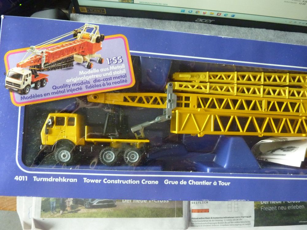 SIKU ART-NR.4011.TURMDREHKRAN 1:55 AUS METALL IM ORIG.KARTON | Kaufen ...