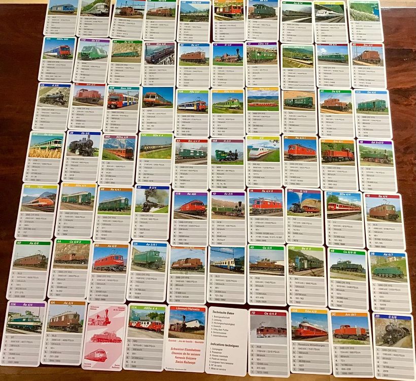 Quartett Schweizer Eisenbahnen (Gebraucht) in Chur für CHF 5 – mit Lieferung auf Ricardo kaufen