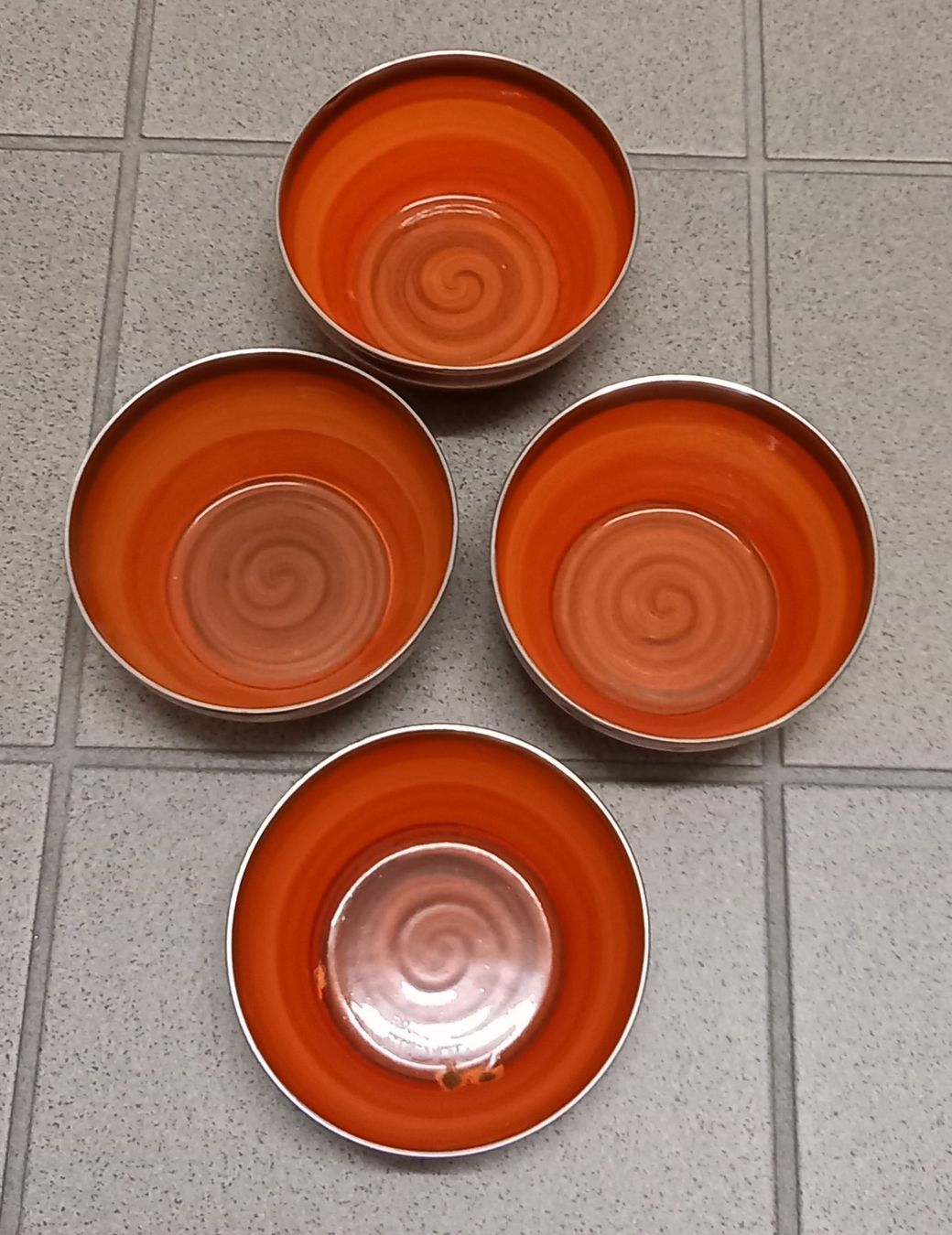 *MEALL - SCHÄLCHEN IN ORANGE - VINTAGE* DM 10.5/H 5/GEBR.SP. (Gebraucht ...