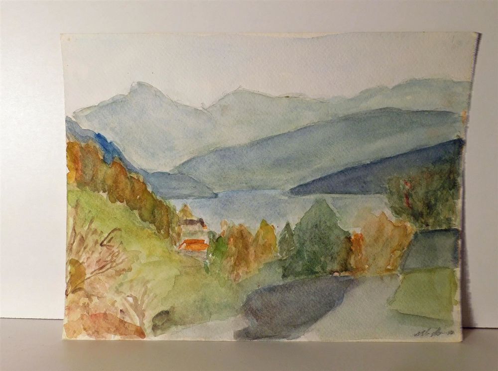 Aquarell Bild - signiert Aquarell - Bild | Kaufen auf Ricardo