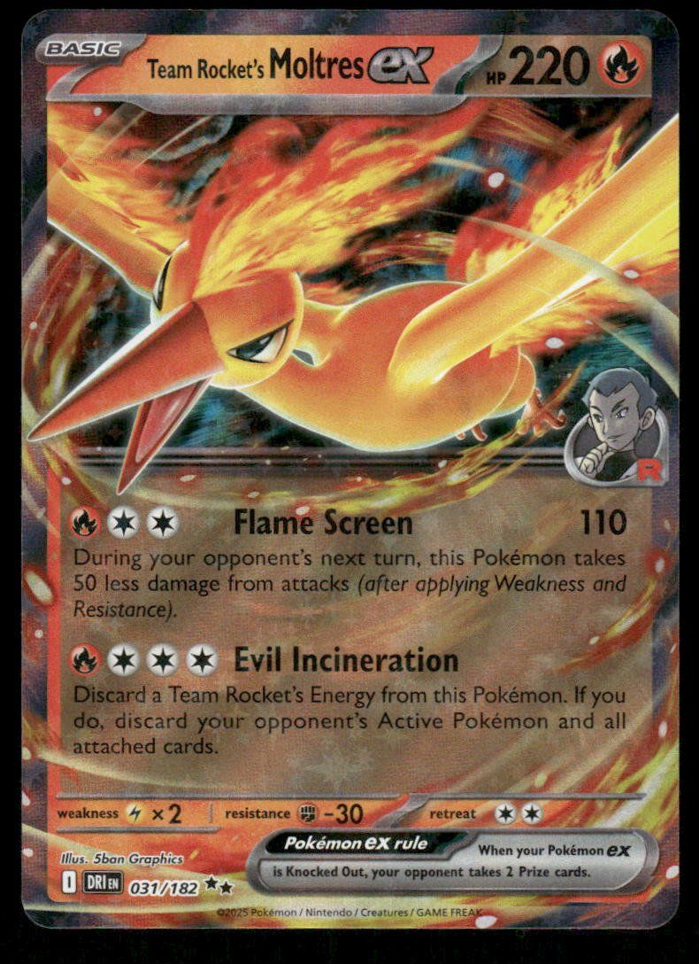 Pokémon (DRI 031 Team Rockets Moltres EX) (Neu (gemäss Beschreibung ...