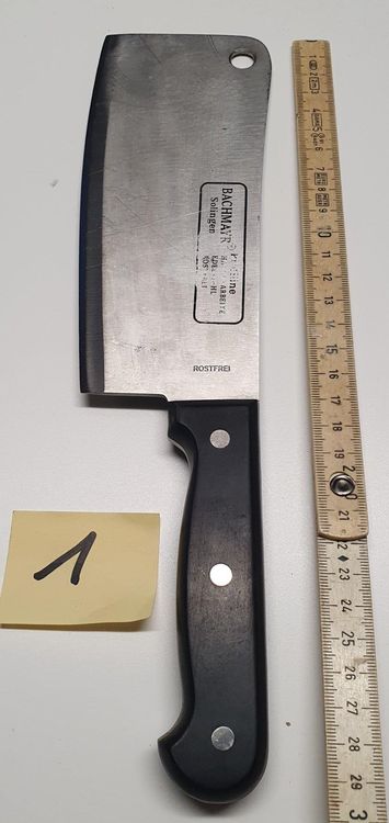 BACHMAYR Solingen Hackmesser Edelstahl rostfrei (Gebraucht) in ...