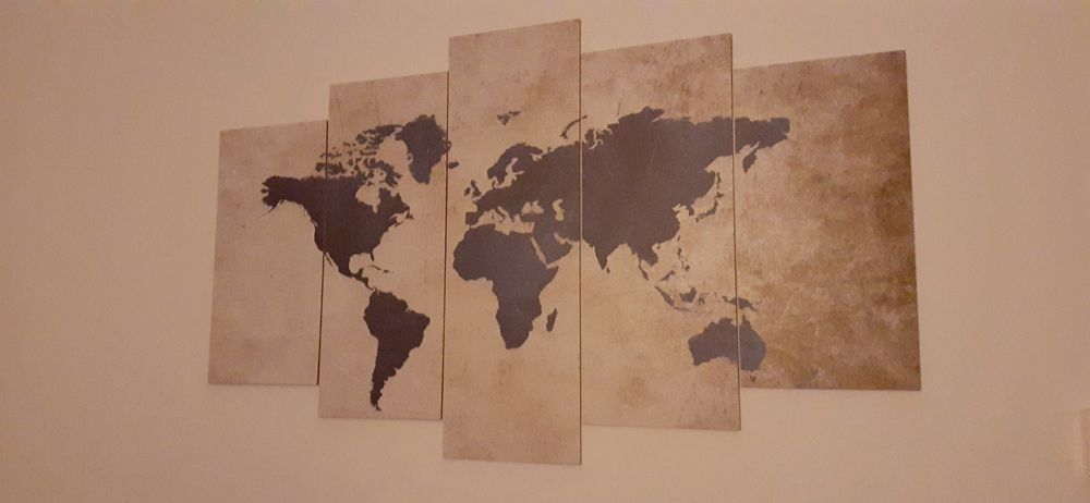 Bild 5 Teilig Weltkarte | Kaufen auf Ricardo