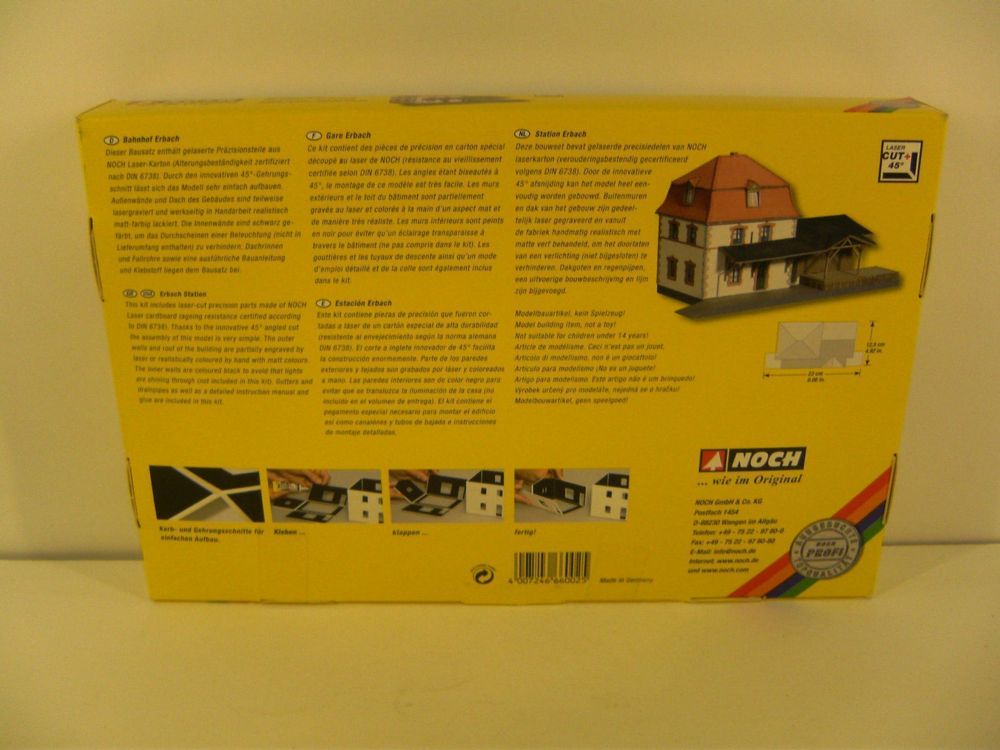 Noch H0 66002 Laser-Cut Bahnhof Erbach (Neu (gemäss Beschreibung)) in ...