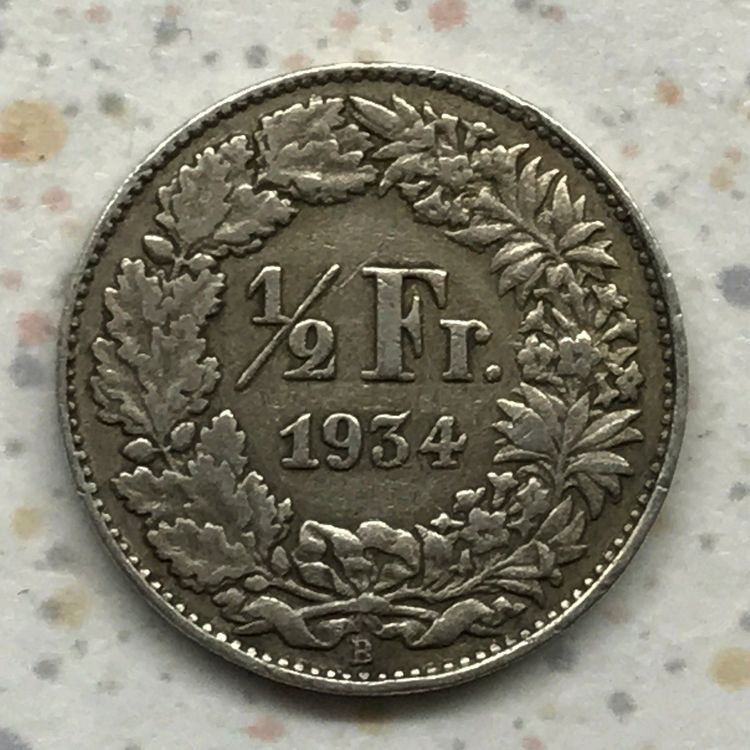 1934 50 Rappen Silber !!!! | Kaufen auf Ricardo