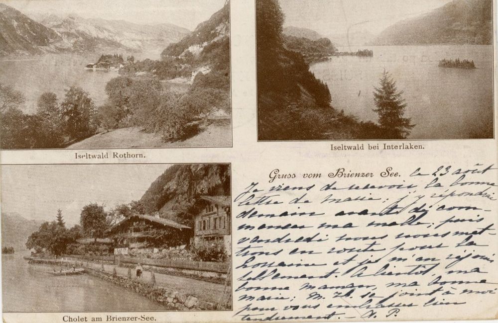 Iseltwald BE bei Interlaken - 3 Ansichten um 1899 (Gebraucht) in Niedergesteln für CHF 8.2 – mit ...