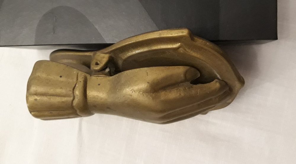 VINTAGE Notizhalter/Clip: Hand aus Messing für Wand od. Pult | Kaufen ...