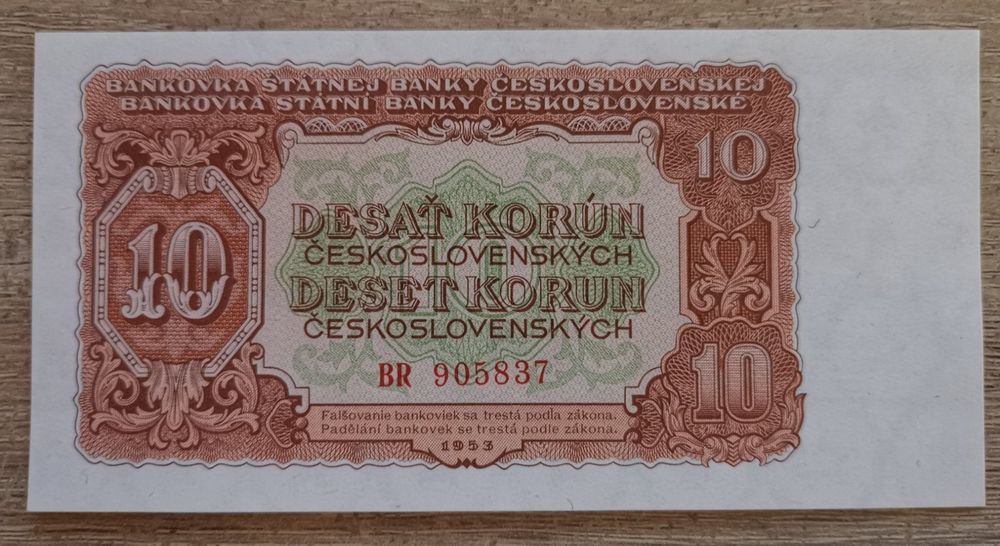 CZECHOSLOVAKIA 10 KORUNY 1953 UNC | Kaufen auf Ricardo CZECHOSLOVAKIA 10 KORUNY 1953 UNC | Kaufen auf Ricardo