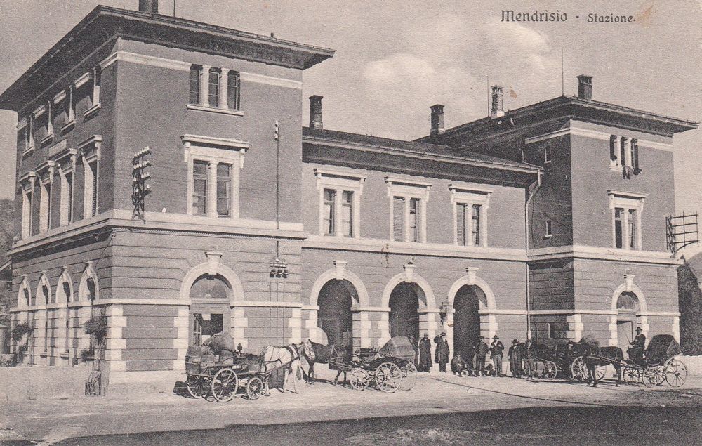 AK Mendrisio Stazione Animatissima 1908 (Gebraucht) in Riva San Vitale ...