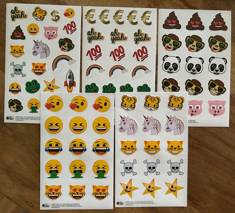5x Sticker Emojis (Neu und originalverpackt) in Geneve für CHF 1.3 ...