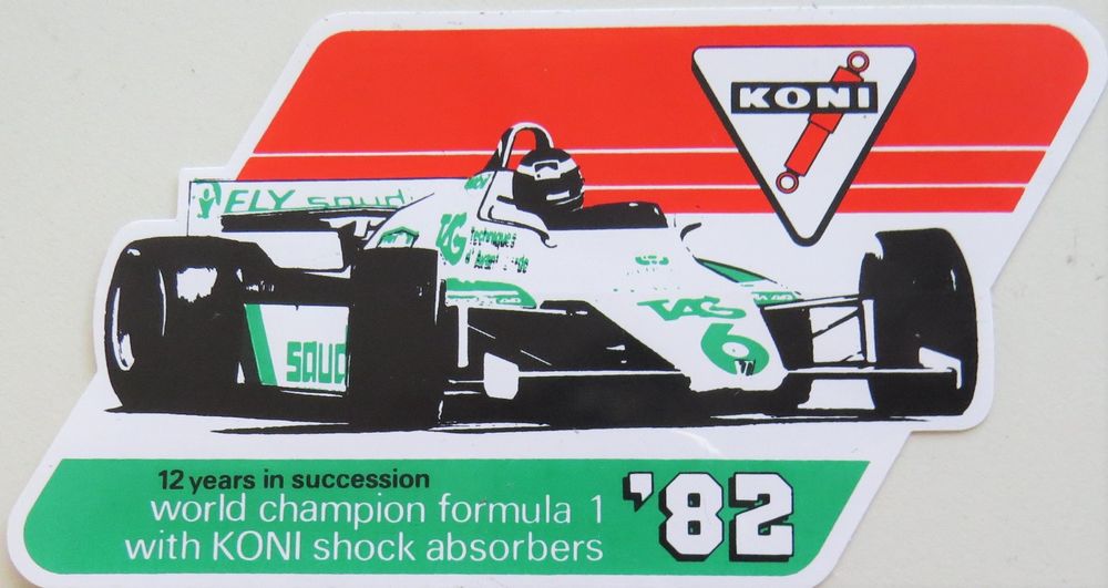 Sticker KONI F1 Weltmeister 1982 (Neu (gemäss Beschreibung)) in ...