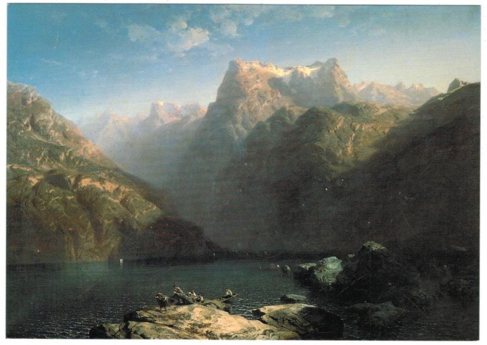 AK Kunstkarte Alexander Calame Urnersee mit Urirotstock (Gebraucht) in ...