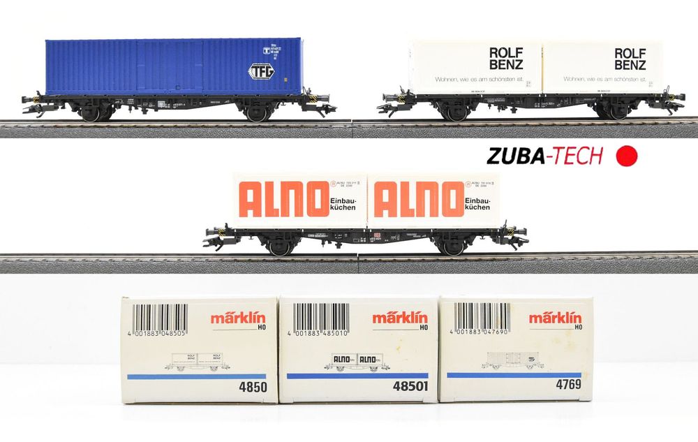 Märkiln 3x Containerwagen DB H0 WS mit OVP (Gebraucht) in für CHF 27 ...