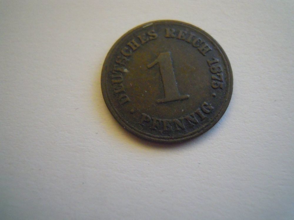 1875 1 Pfennig Deutsches Reich AA | Kaufen auf Ricardo