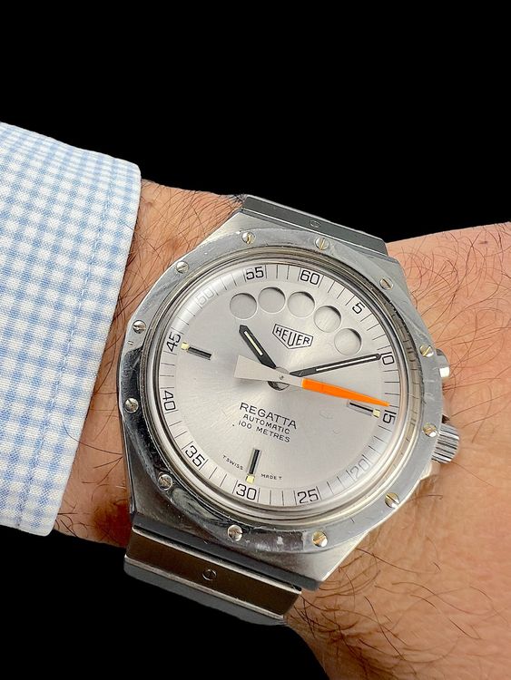 Heuer Regatta Flyback Chronograph Automatic 40mm Stahl *U546 (Gebraucht ...