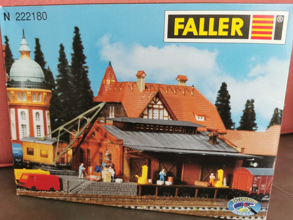 Bausatz Spur n: Güterhalle mit Ladekran, Faller 222180, OVP | Kaufen ...