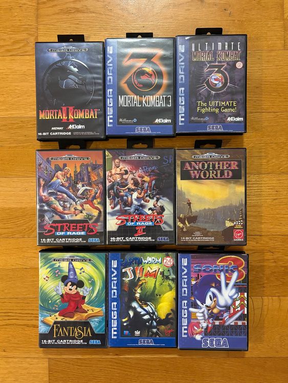 9 x Sega Mega Drive Spiele (OVP) | Kaufen auf Ricardo