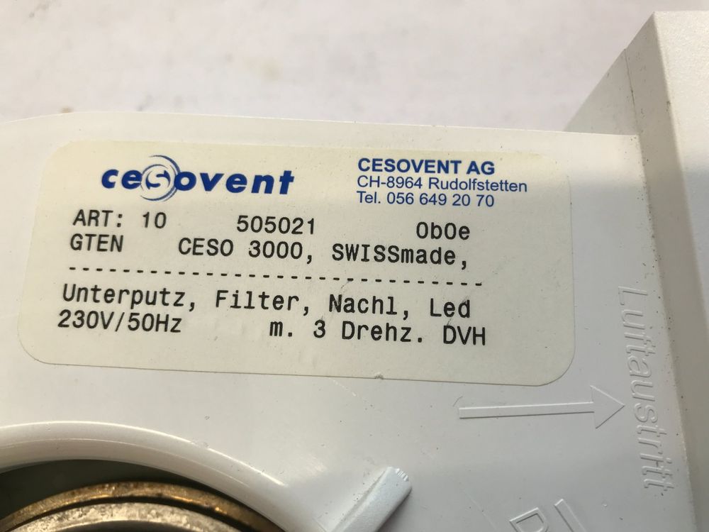 Ventilator 230V "Cesovent" (Gebraucht) in für CHF 14 – mit Lieferung auf Ricardo kaufen