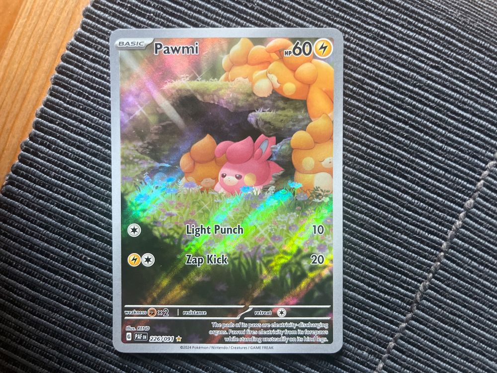 Pokemon Pawmi Art Rare Paldean Fates (Neu (gemäss Beschreibung)) in ...