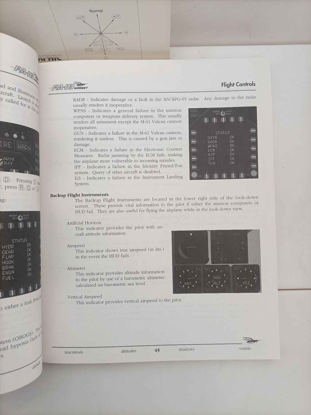 F/A-18 Hornet Pilot Flight Manual Graphic Sim. PC Game (uk) (D'occasion ...