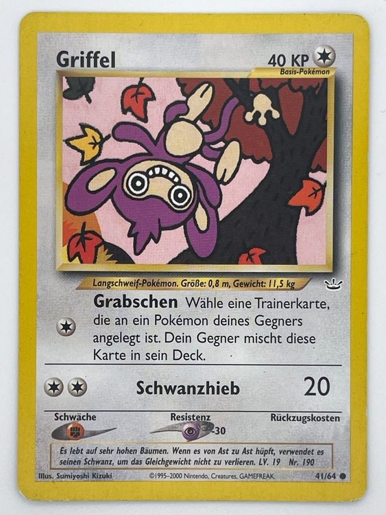 Griffel 41/64 Pokémon Neo Revelation (Neu (gemäss Beschreibung)) in ...